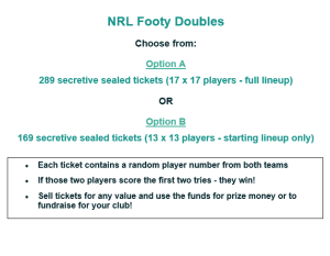 NRL Footy Doubles – Bingo Australia